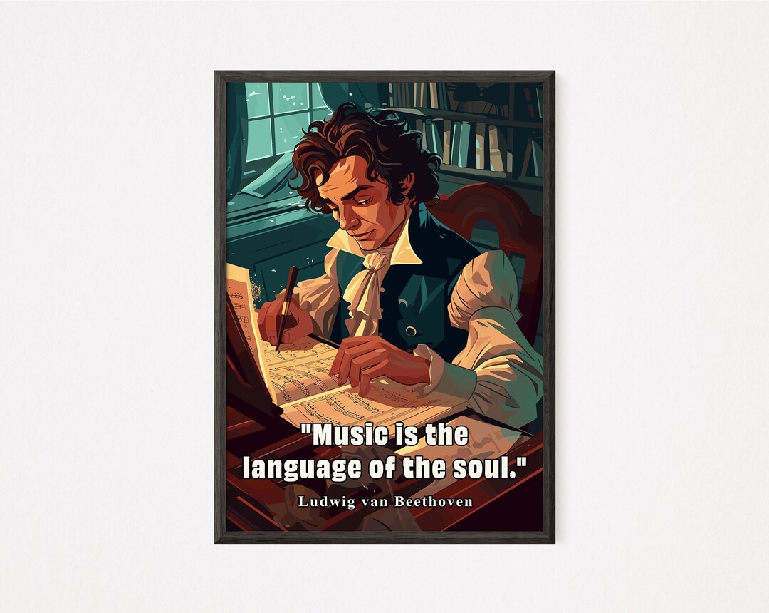 Ludwig Van Beethoven - the History Icons - Empowering Poster for ...