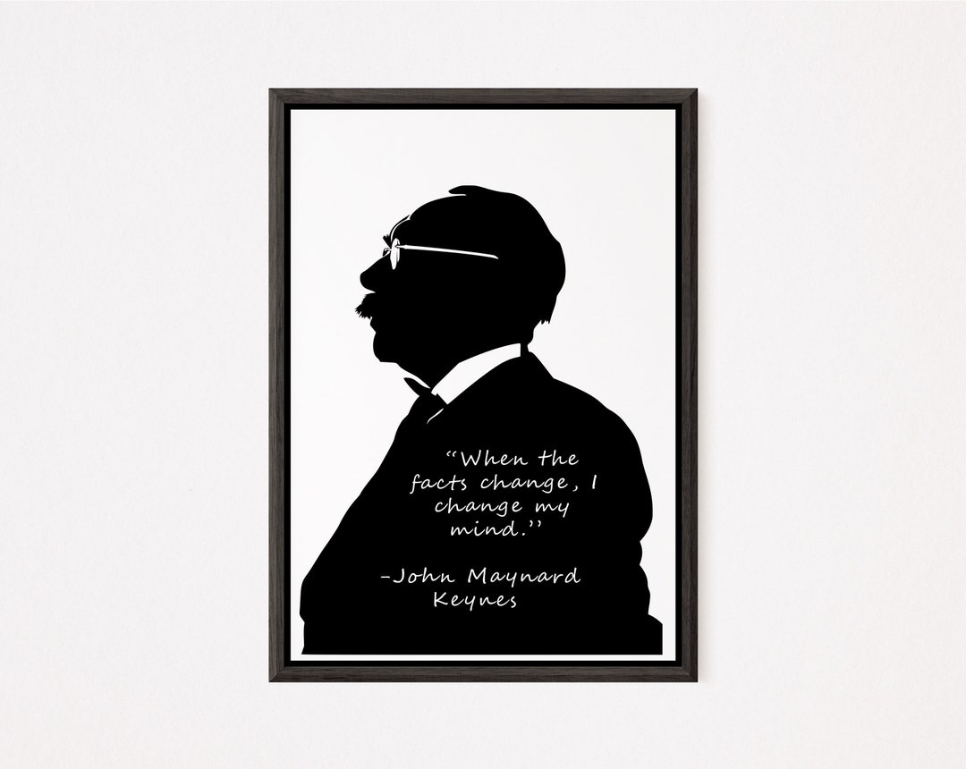 John Maynard Keynes Quote Wall Art | Motivational Print | Digital ...