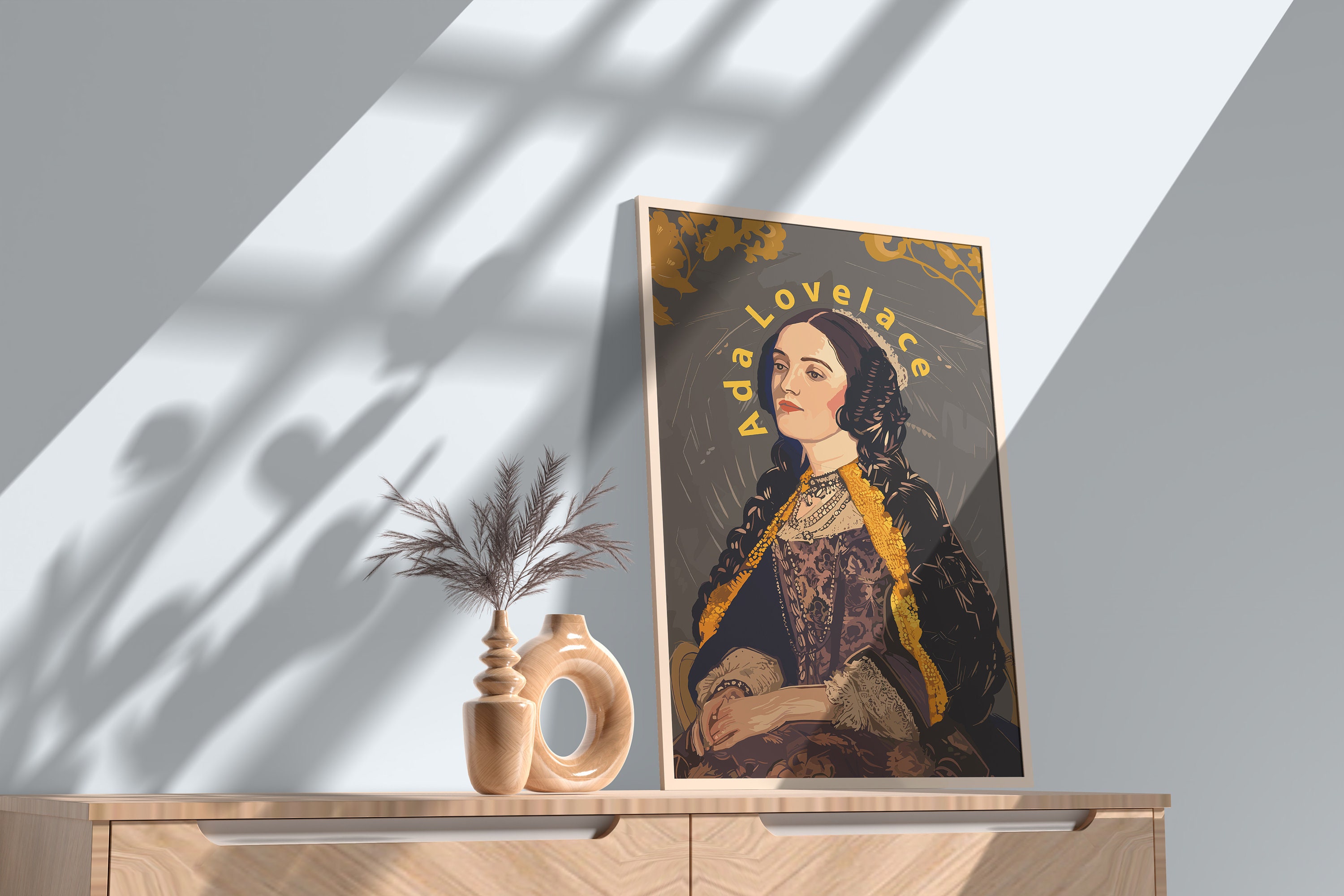 Ada Lovelace Art Deco Portrait | Women's in Science - Icon | Art Deco ...