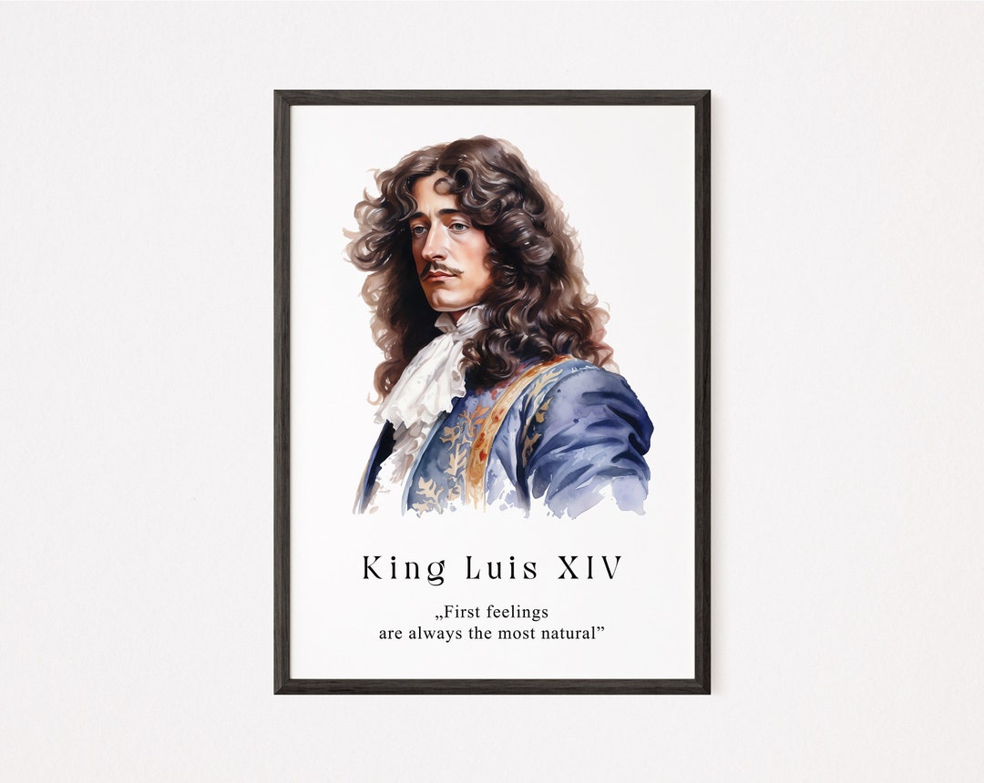 King Louis XIV Motivational Portrait Digital Poster - History Posters ...
