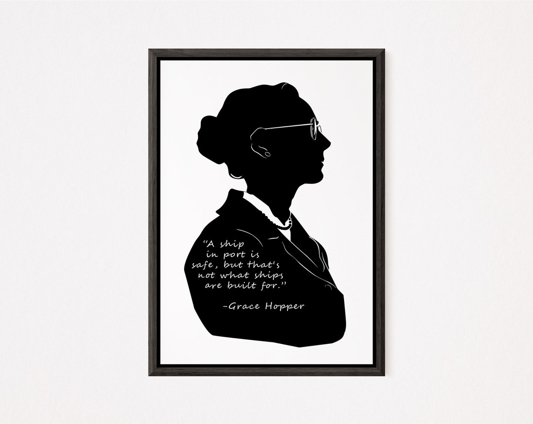 Grace Hopper Quote Wall Art | Motivational Print | Digital Poster ...