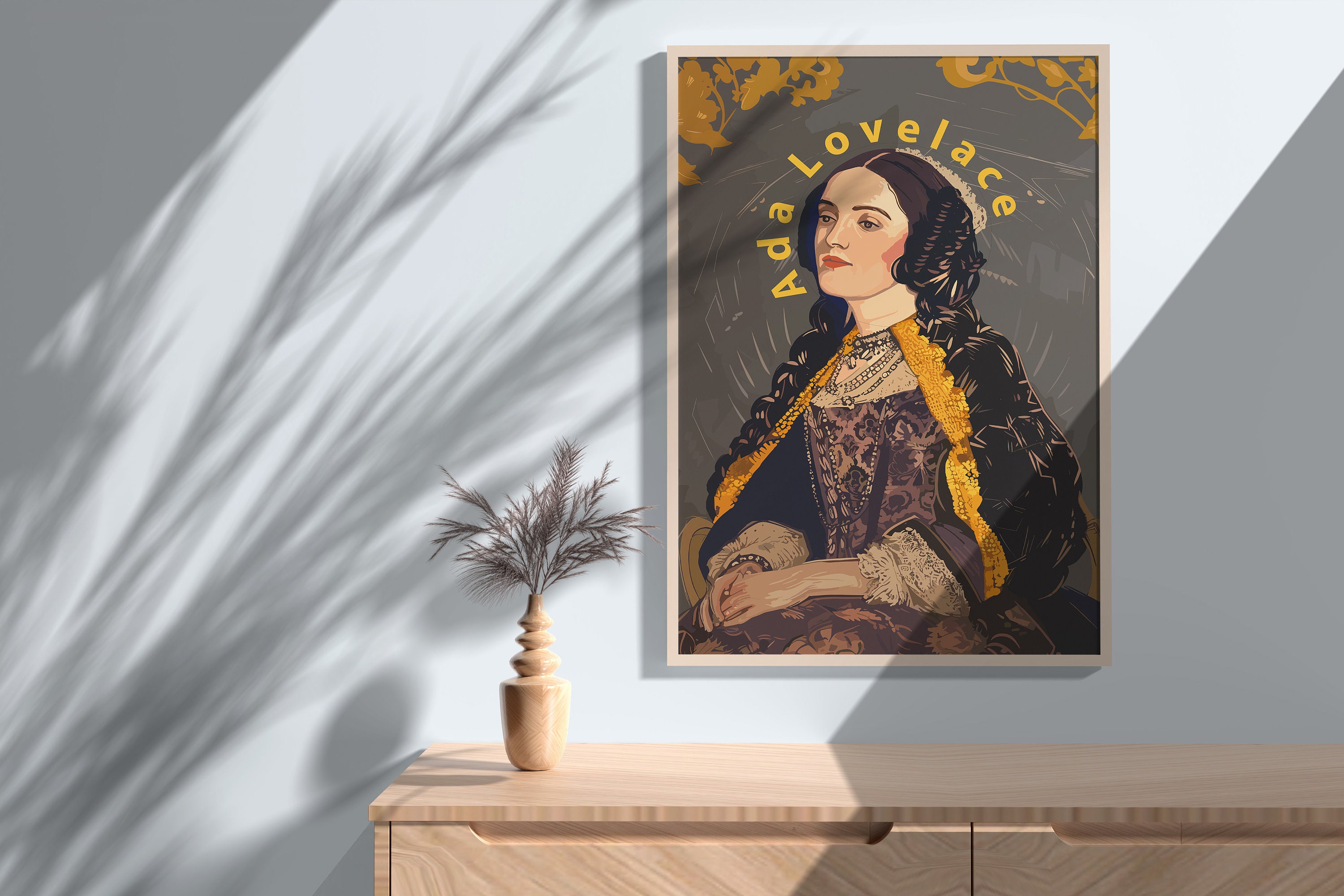 Ada Lovelace Art Deco Portrait | Women's in Science - Icon | Art Deco ...
