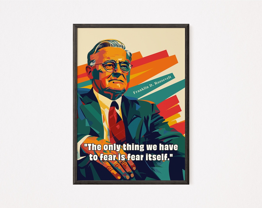 Franklin D. Roosevelt - the History Icons - Empowering Poster ...
