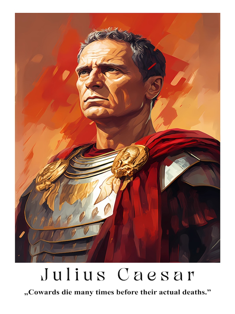 Buy Julius Caesar Portrait - Historical Art Print (digital Download ...
