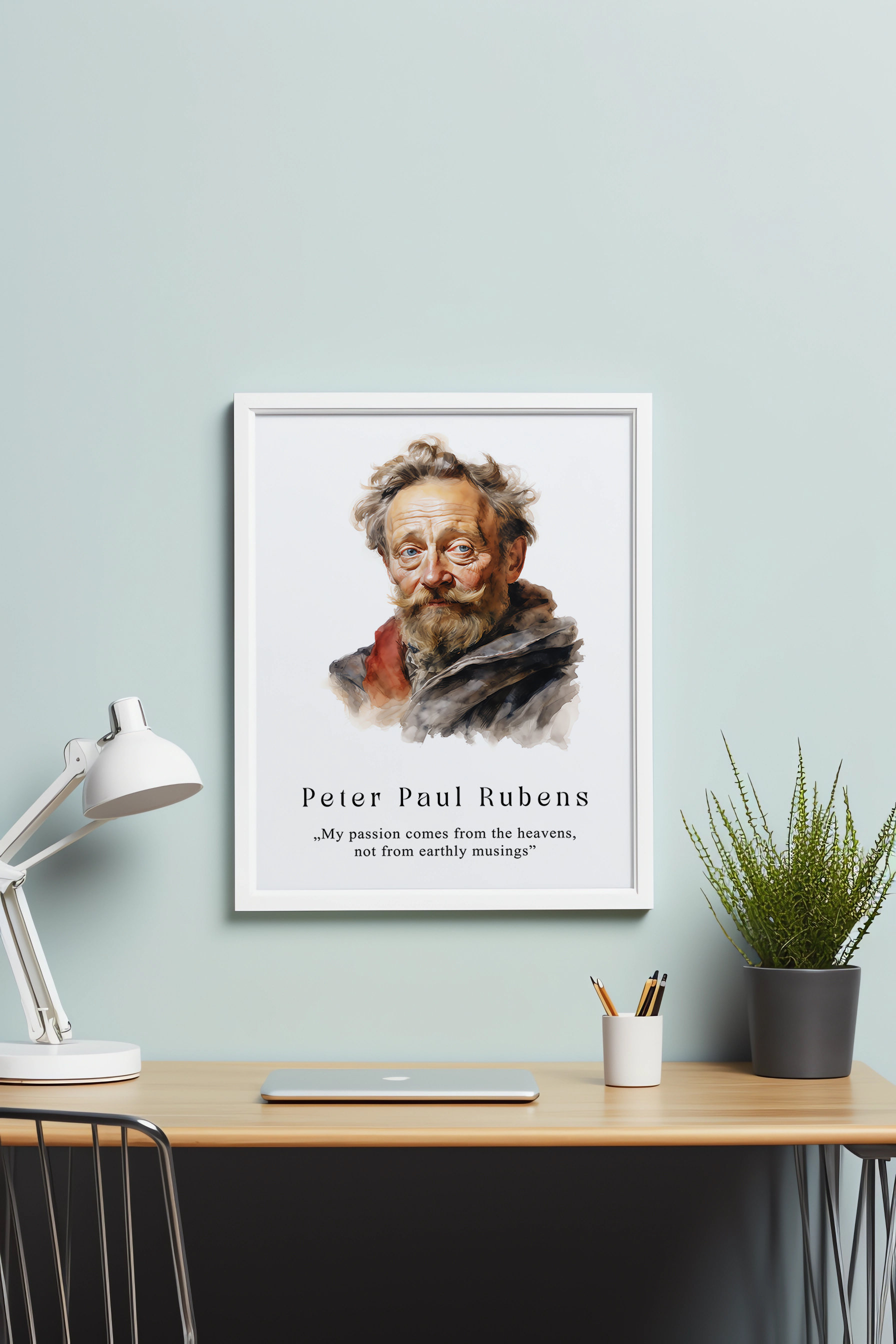 Paul Peter Rubens Motivational Portrait Digital Poster - Art Posters ...