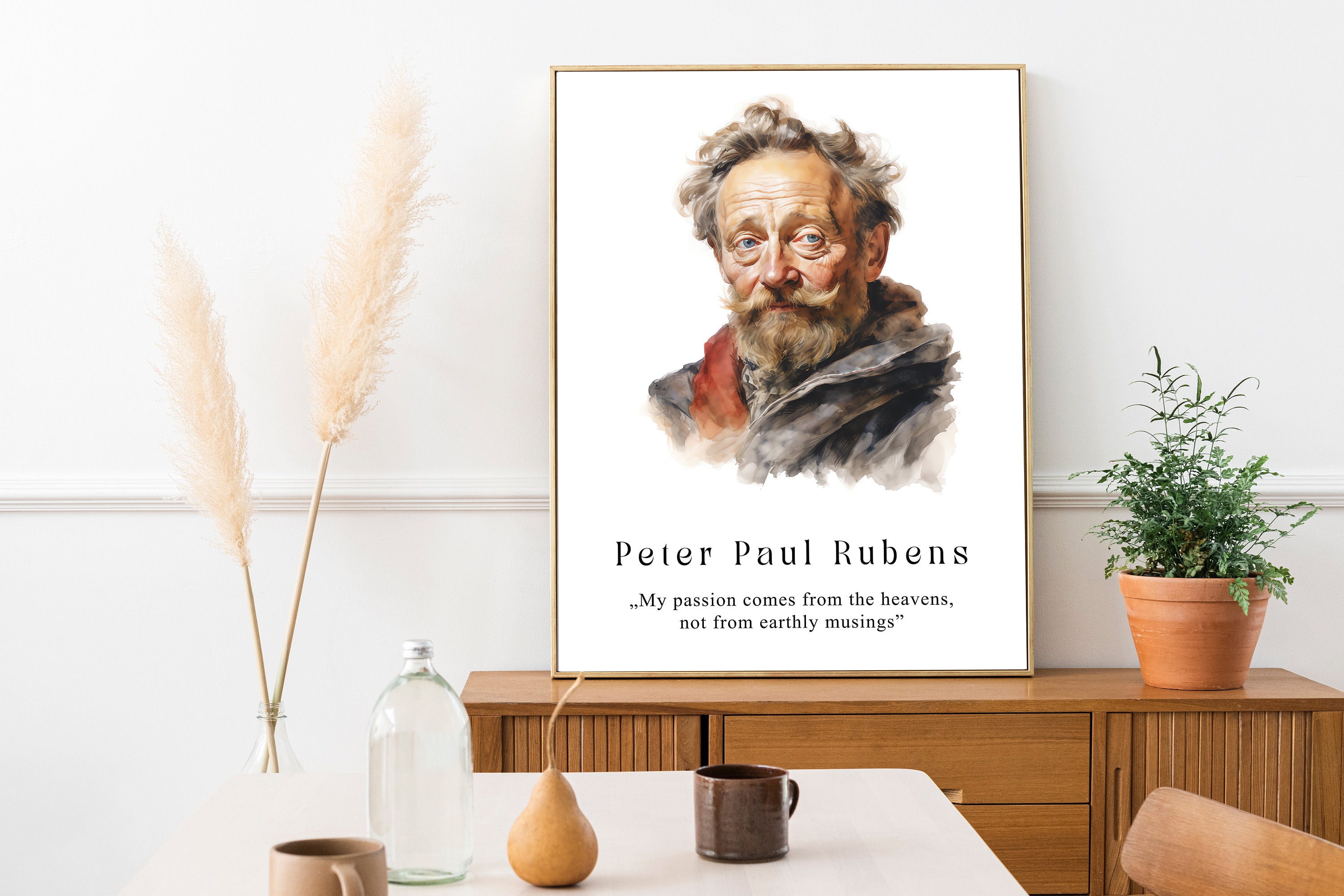 Paul Peter Rubens Motivational Portrait Digital Poster - Art Posters ...