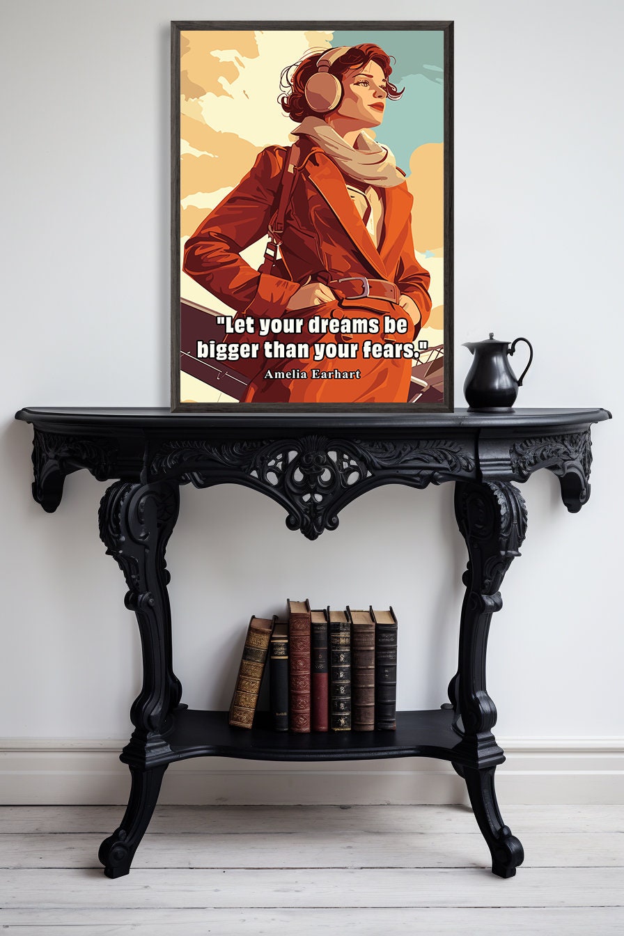 Amelia Earhart - the History Icons - Empowering Poster, Classrooms Art ...