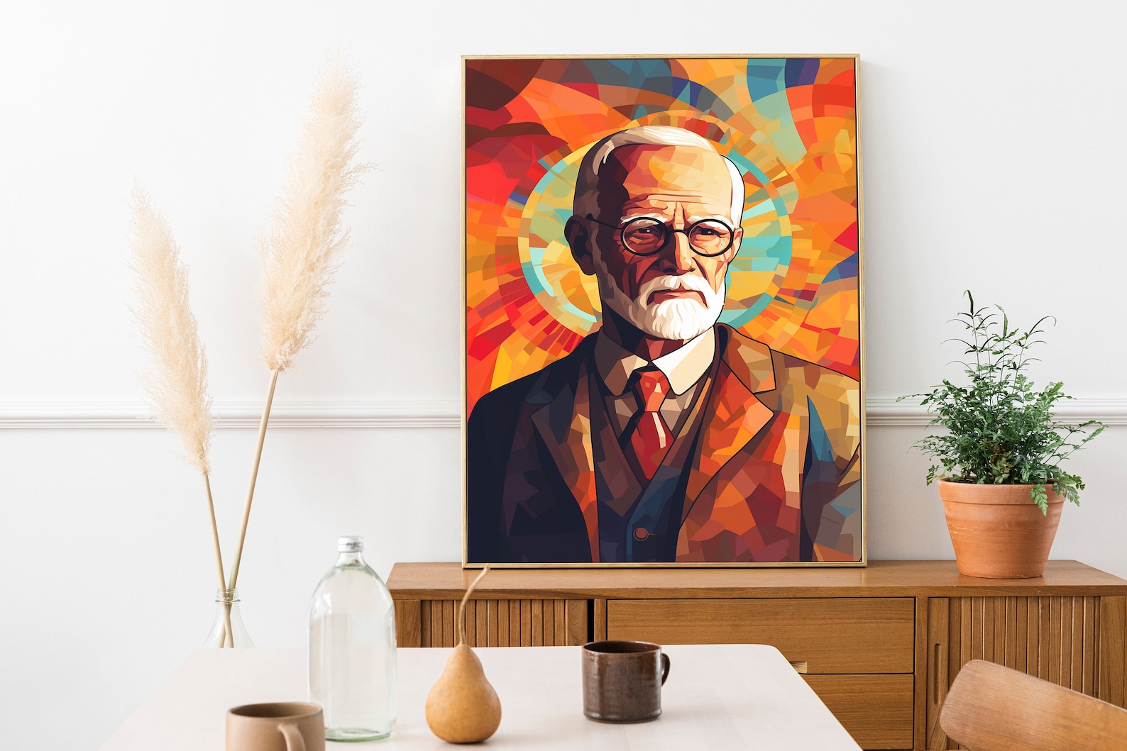 Sigmund Freud Art Deco Poster - Digital Download of Influential ...