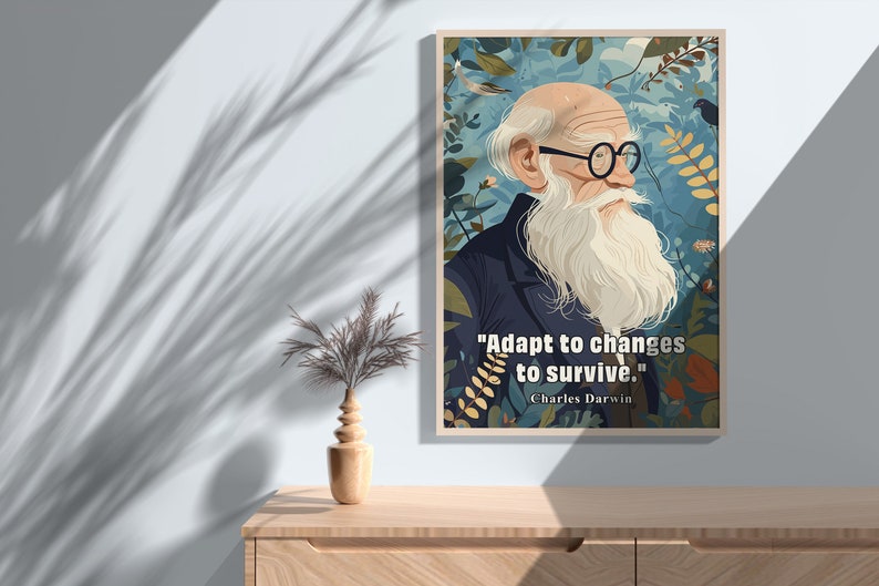 Charles Darwin - the History Icons - Empowering Poster for Teenagers ...
