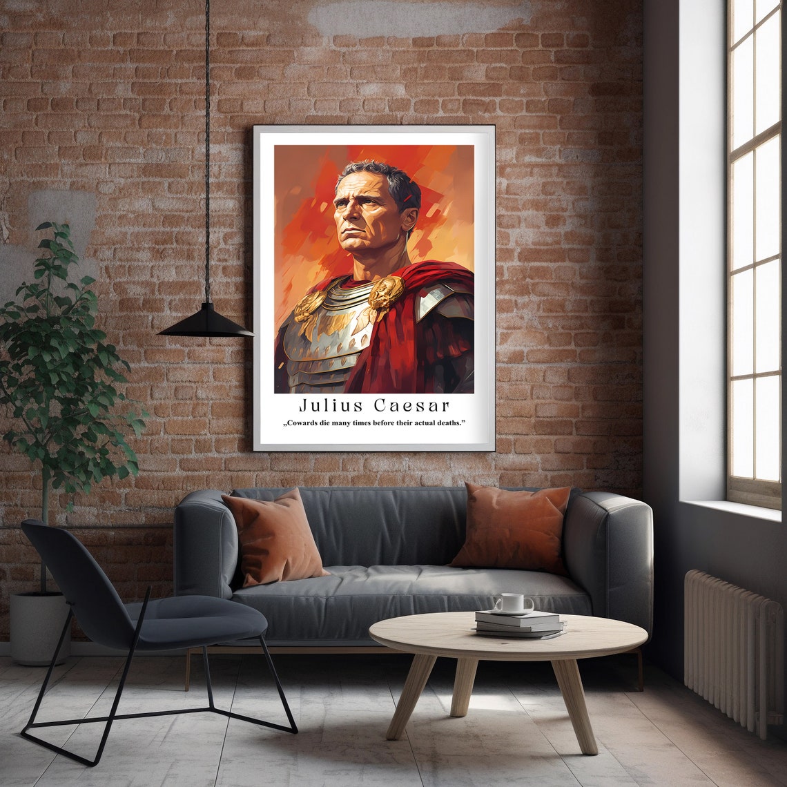 Buy Julius Caesar Portrait - Historical Art Print (digital Download ...
