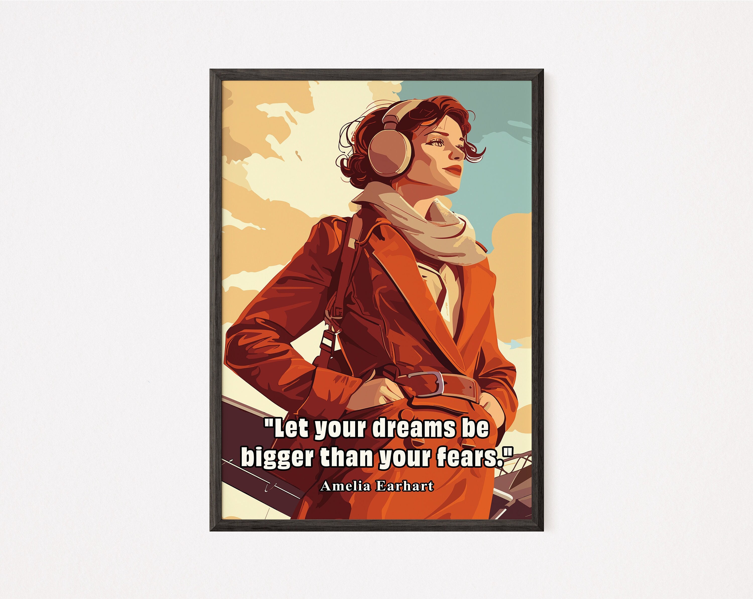 Amelia Earhart - the History Icons - Empowering Poster, Classrooms Art ...