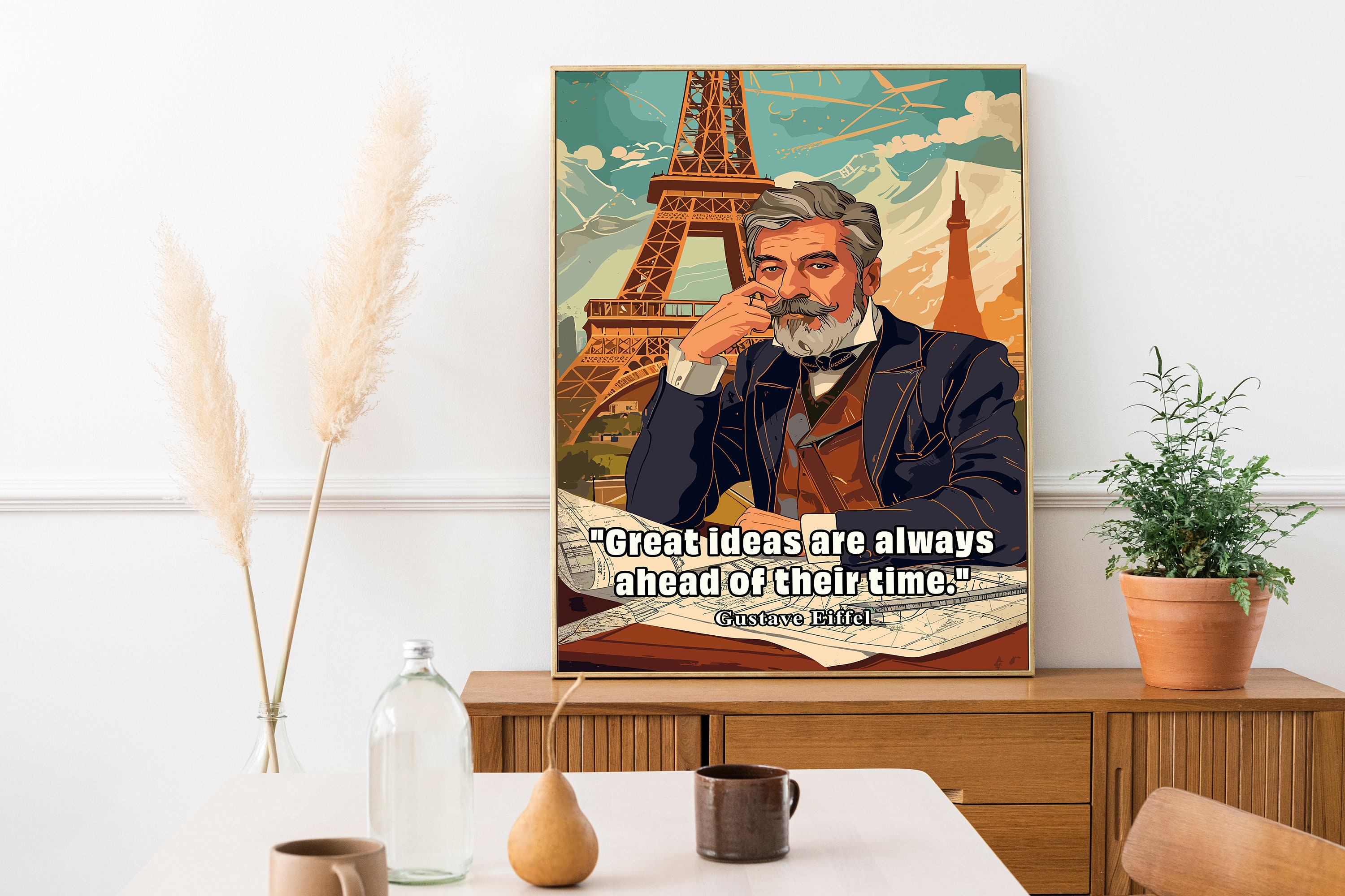 Gustave Eiffel the History Icons Empowering Poster for Teenagers ...