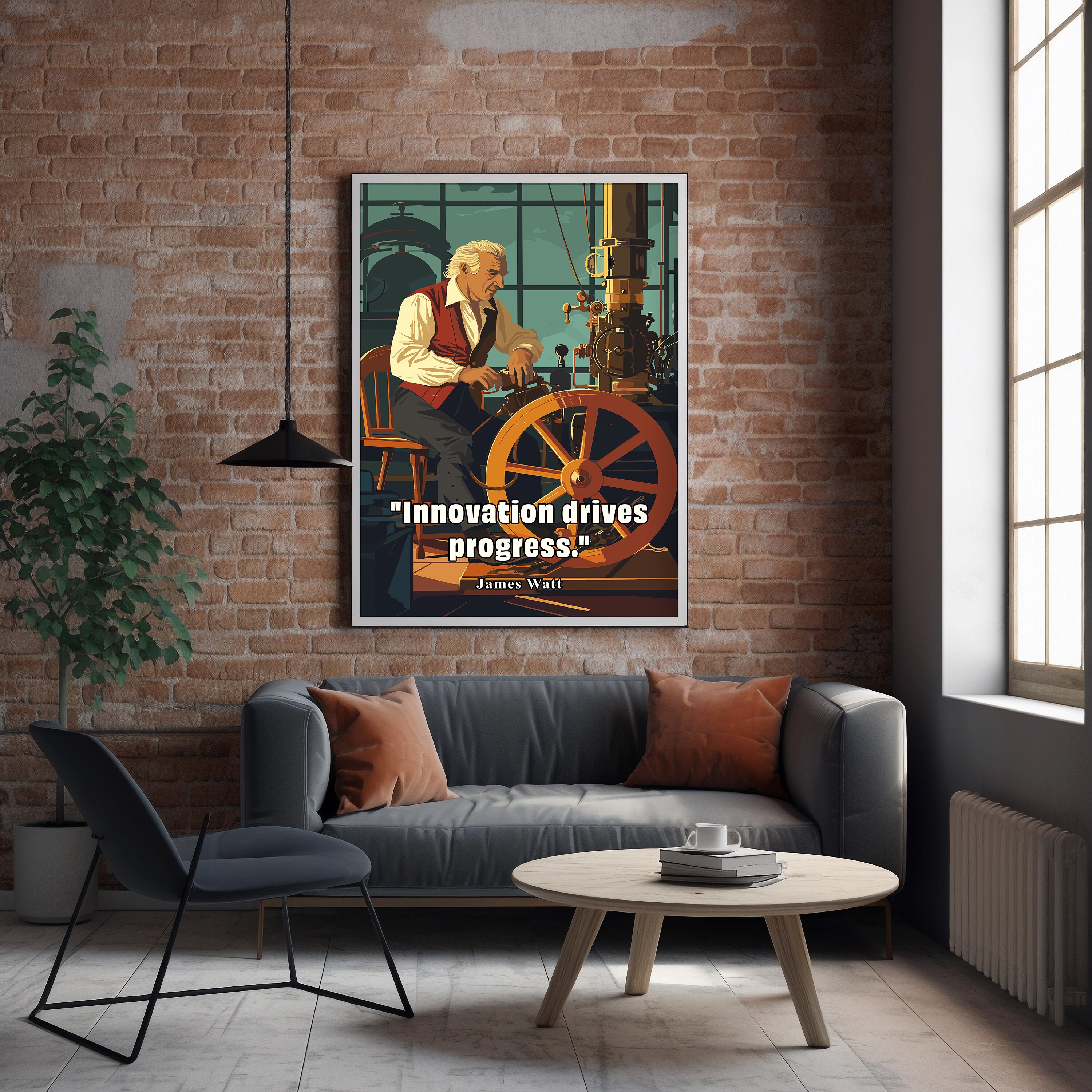 The History Icons James Watt Empowering Poster for Teenagers Classrooms ...