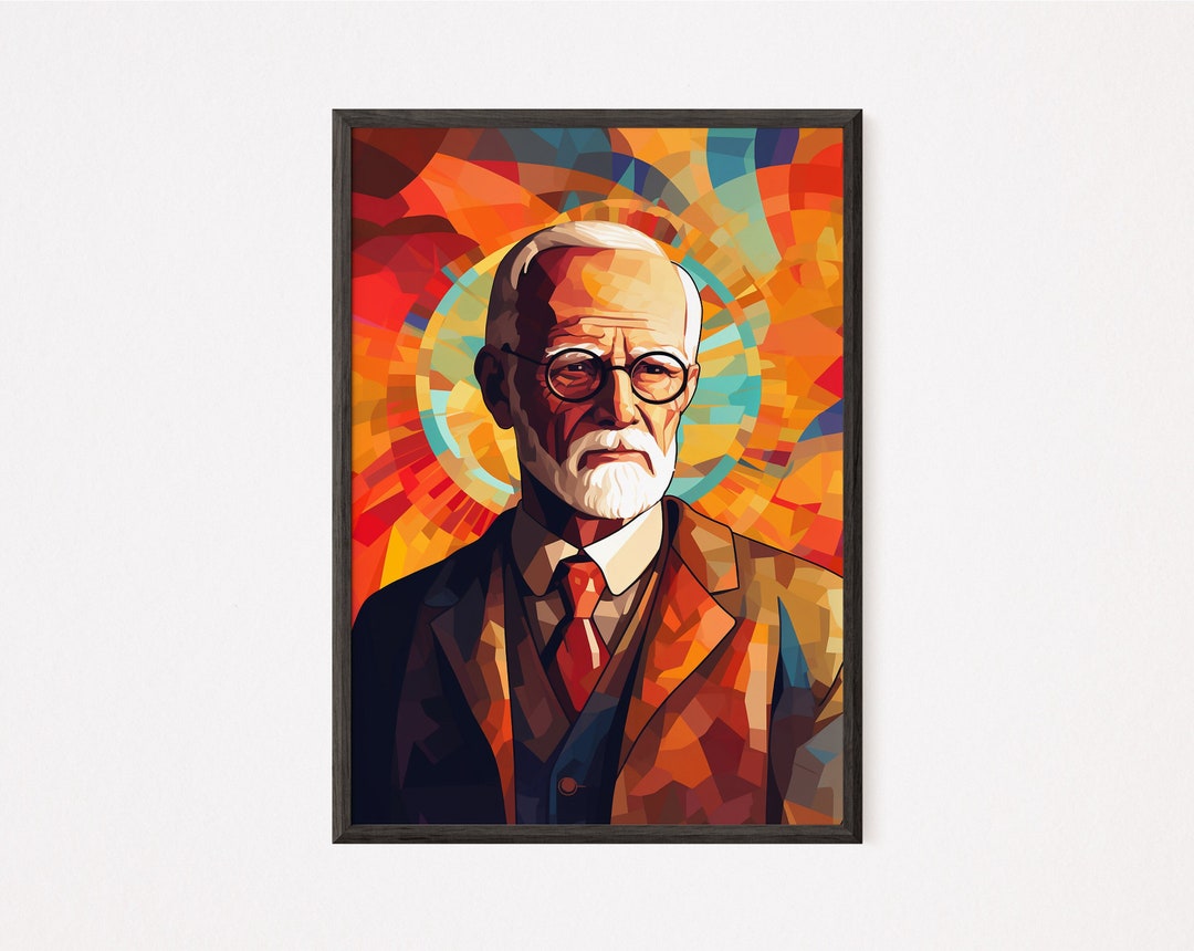 Sigmund Freud Art Deco Poster - Digital Download of Influential ...