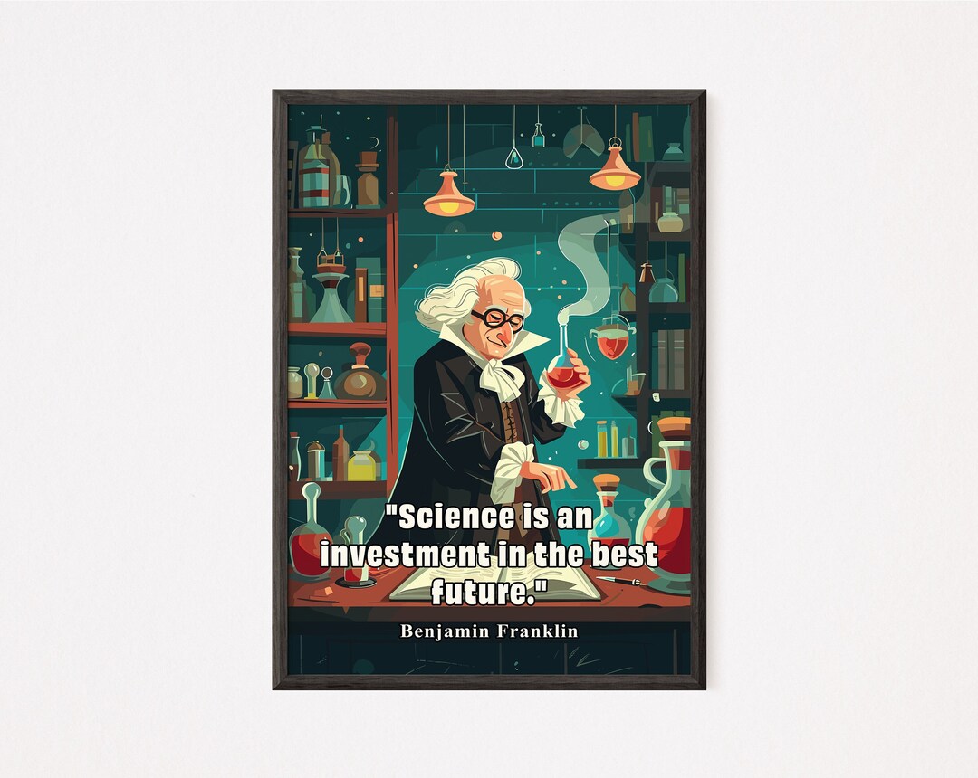 The History Icons - Benjamin Franklin - Empowering Poster for Teenagers ...