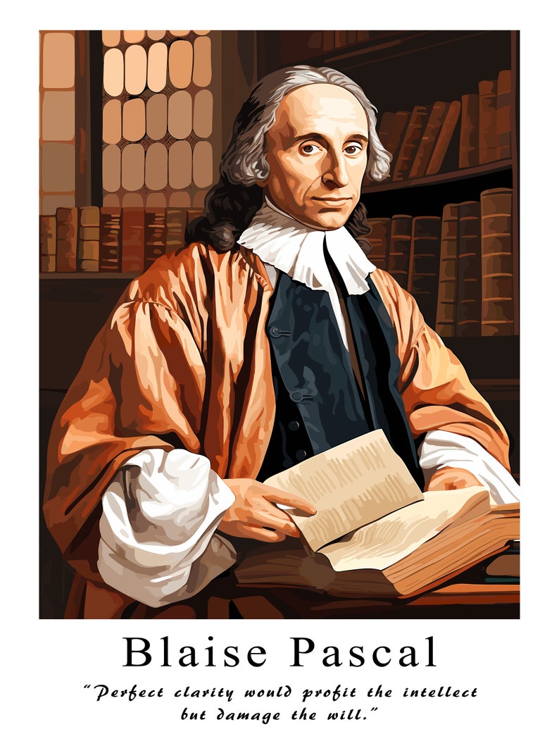 Blaise Pascal - Mathematician Illustration: Perfect Clarity for ...