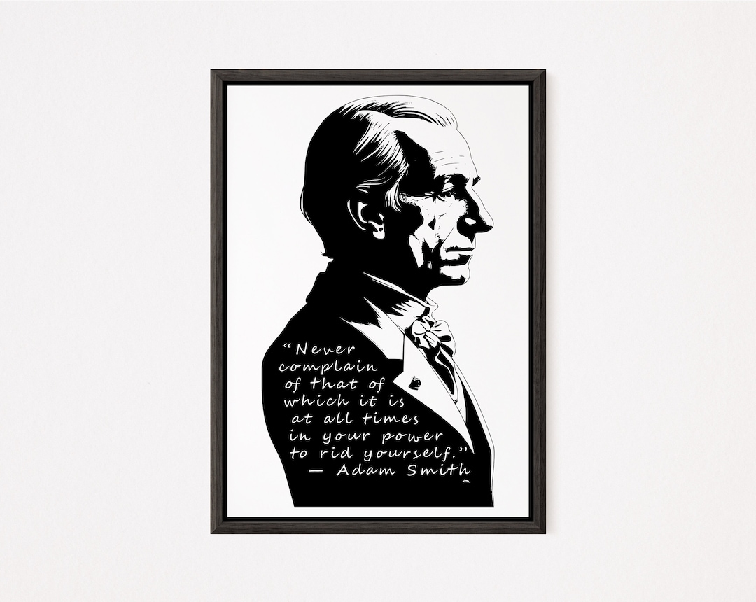 Adam Smith Quote Wall Art | Motivational Print | Digital Poster | Home ...