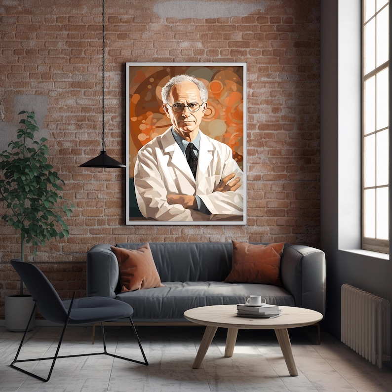 B.F. Skinner Art Deco Digital Print - Portrait of a Psychology Pioneer ...