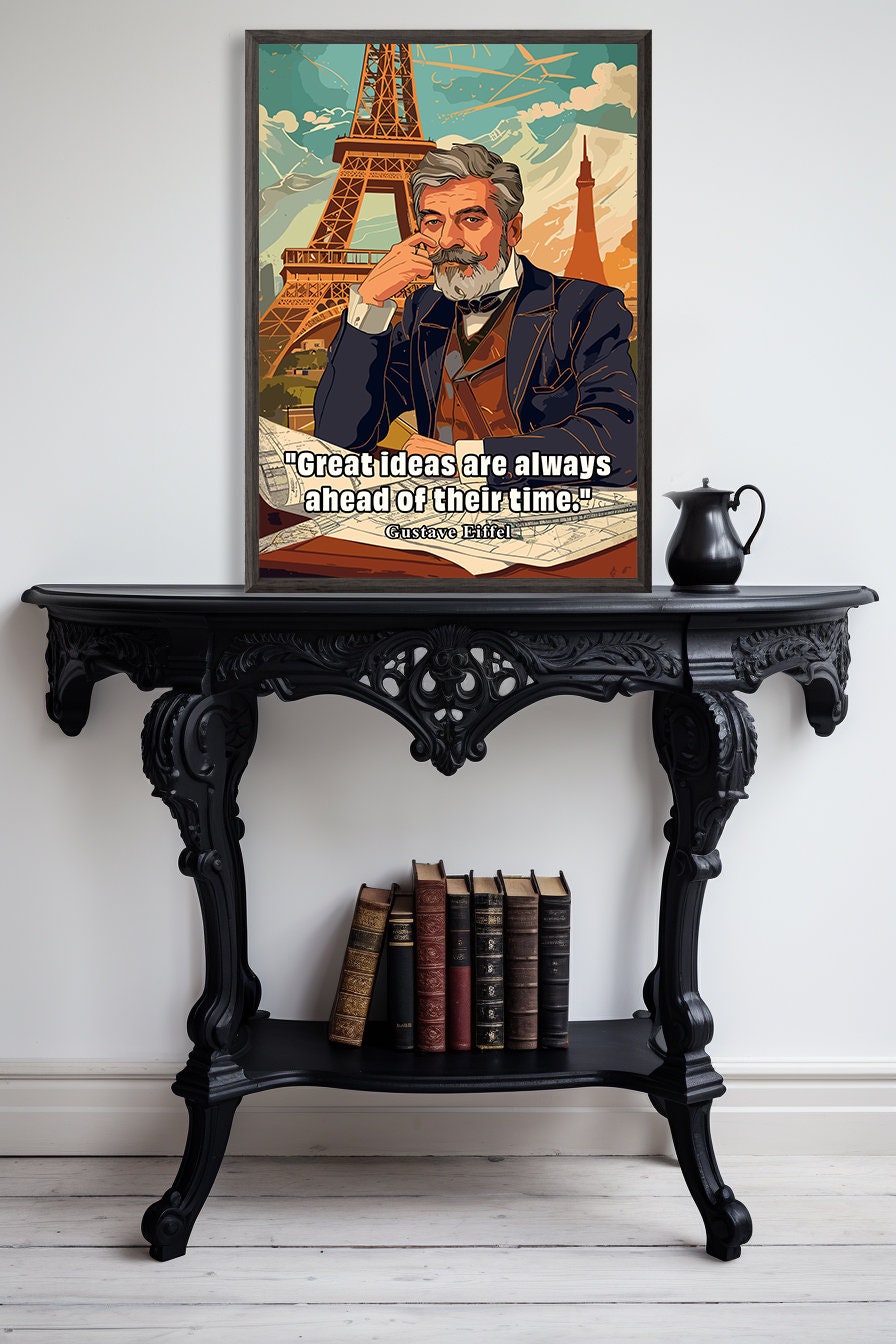 Gustave Eiffel the History Icons Empowering Poster for Teenagers ...