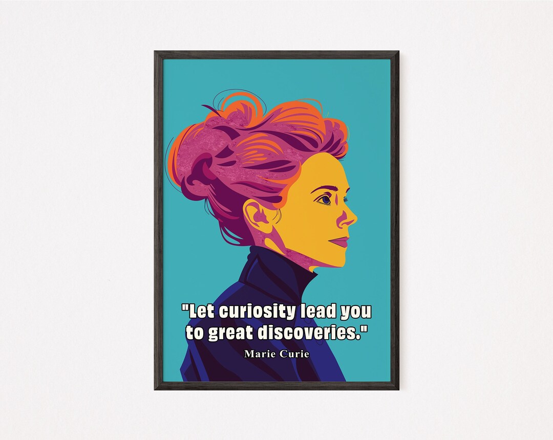 Marie Curie - the History Icons - Empowering Poster, Classrooms Art ...