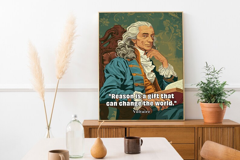 The History Icons - Voltaire - Empowering Poster for Teenagers ...