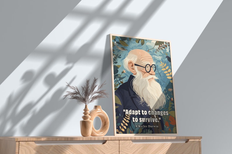 Charles Darwin - the History Icons - Empowering Poster for Teenagers ...