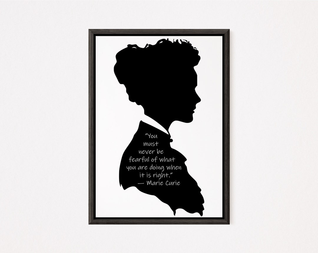 Marie Curie Quote Wall Art | Motivational Print | Digital Poster | Home ...