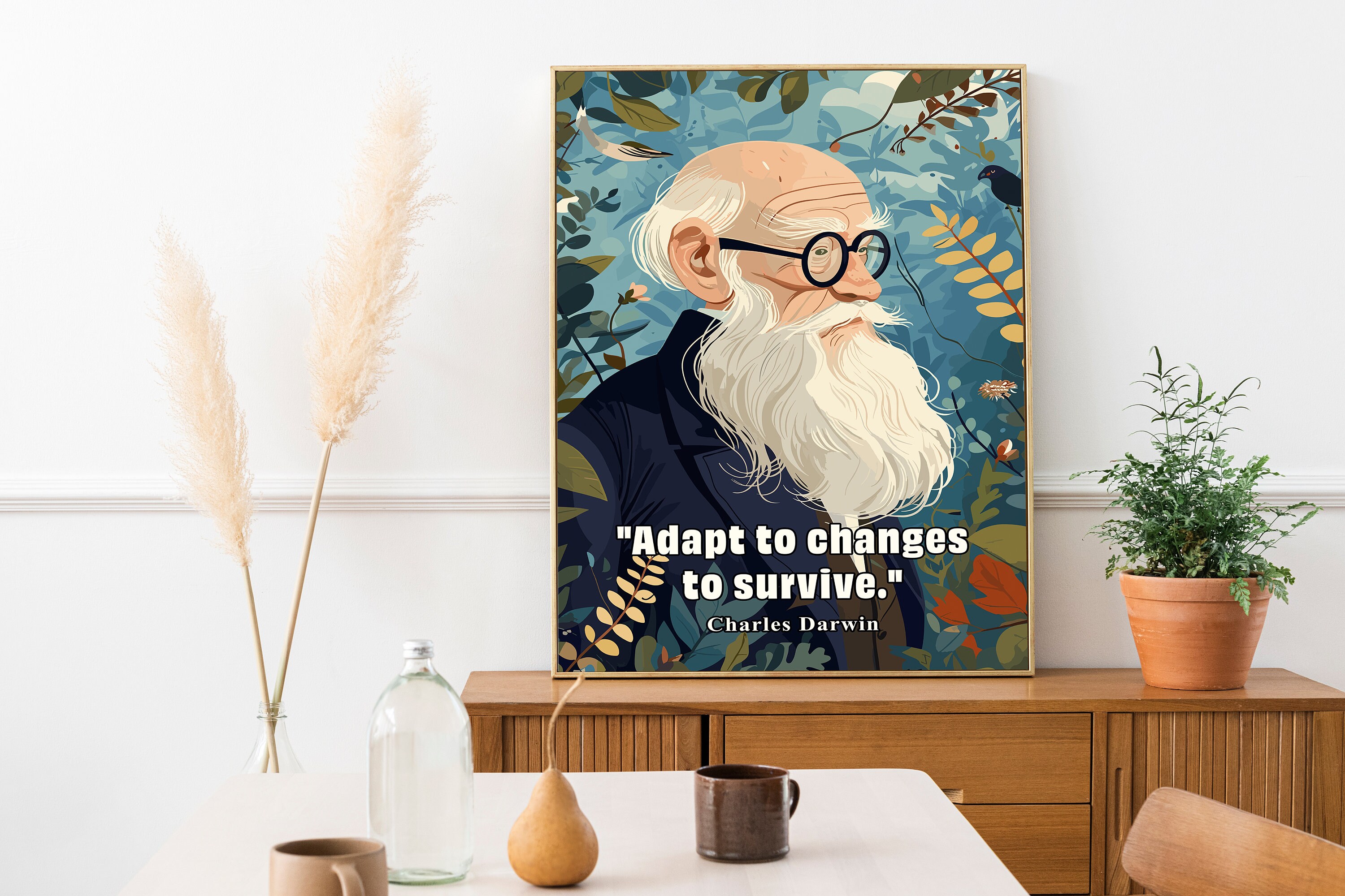 Charles Darwin - the History Icons - Empowering Poster for Teenagers ...