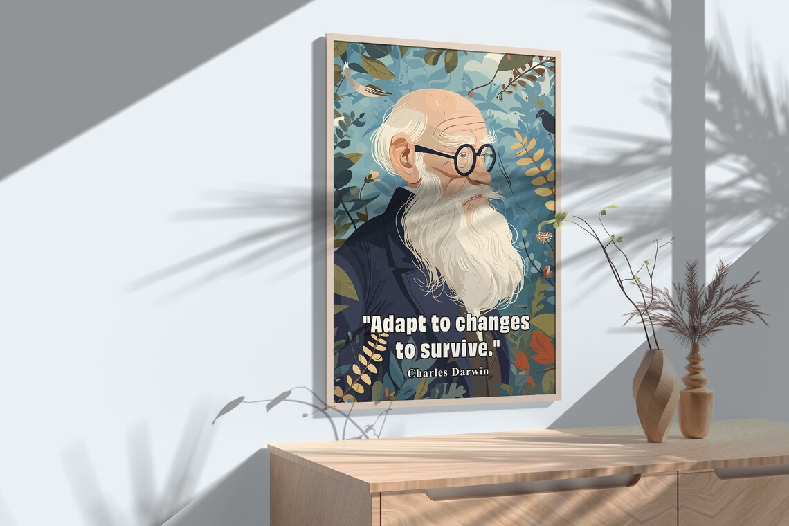 Charles Darwin - the History Icons - Empowering Poster for Teenagers ...