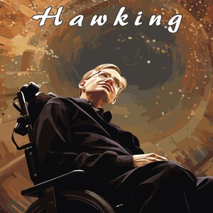 Stephen Hawking Vector Portrait Poster - Tribute to Physics Genius ...