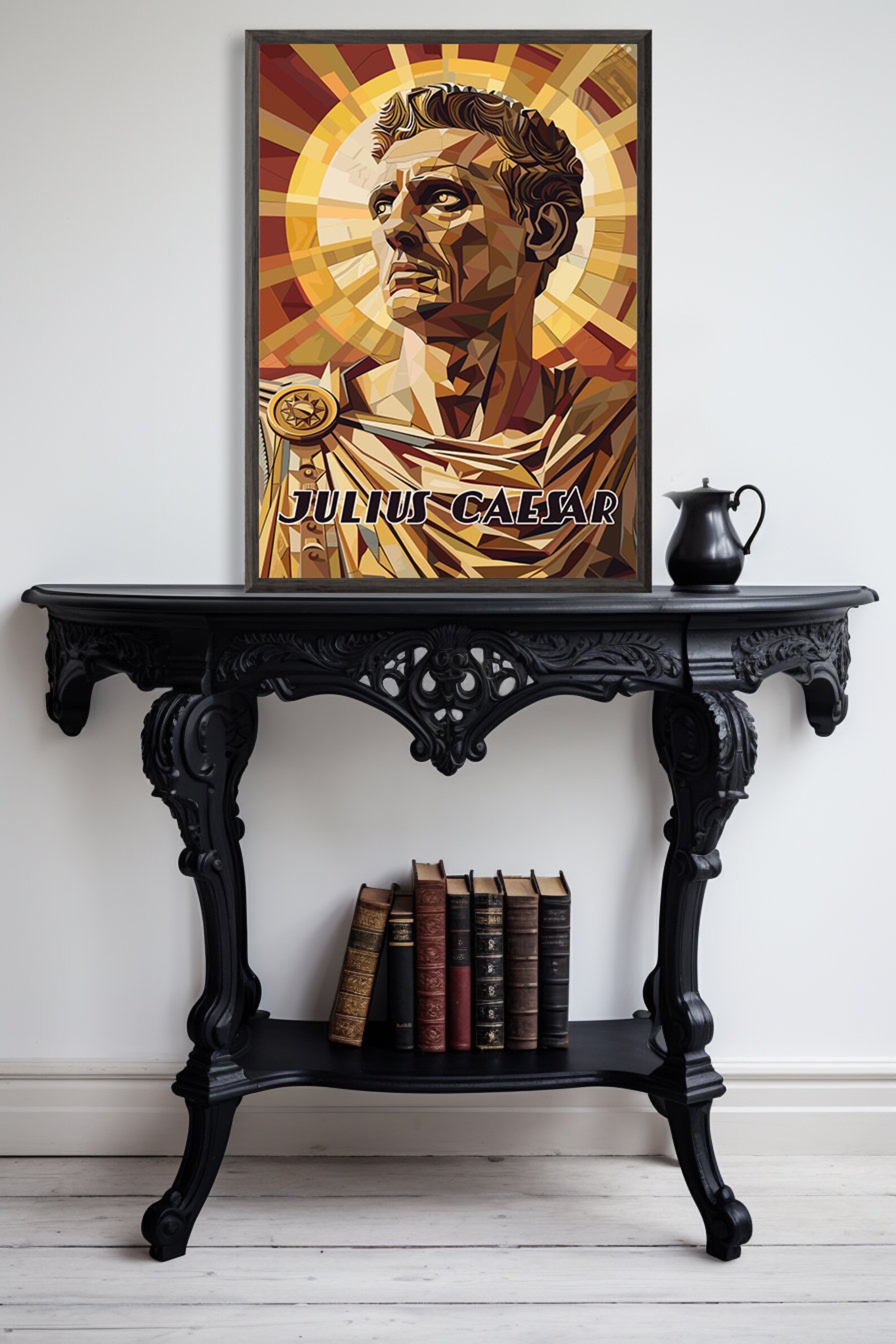Julius Caesar Art Deco Portrait | Iconic Emperor | Wall Art | Home ...