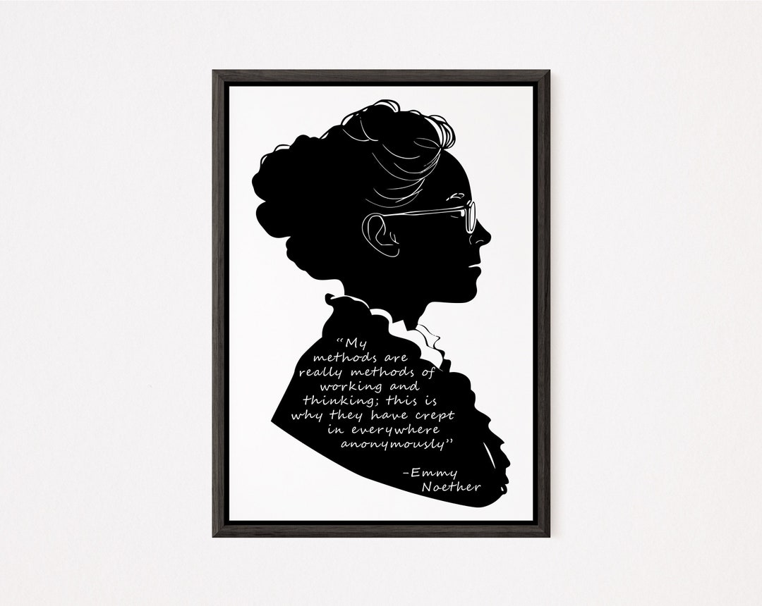 Emmy Noether Quote Wall Art | Motivational Print | Digital Poster ...