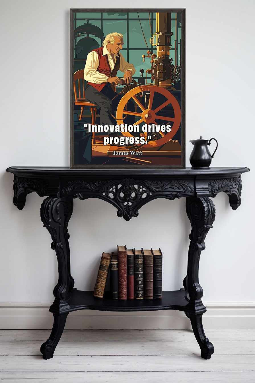 The History Icons James Watt Empowering Poster for Teenagers Classrooms ...