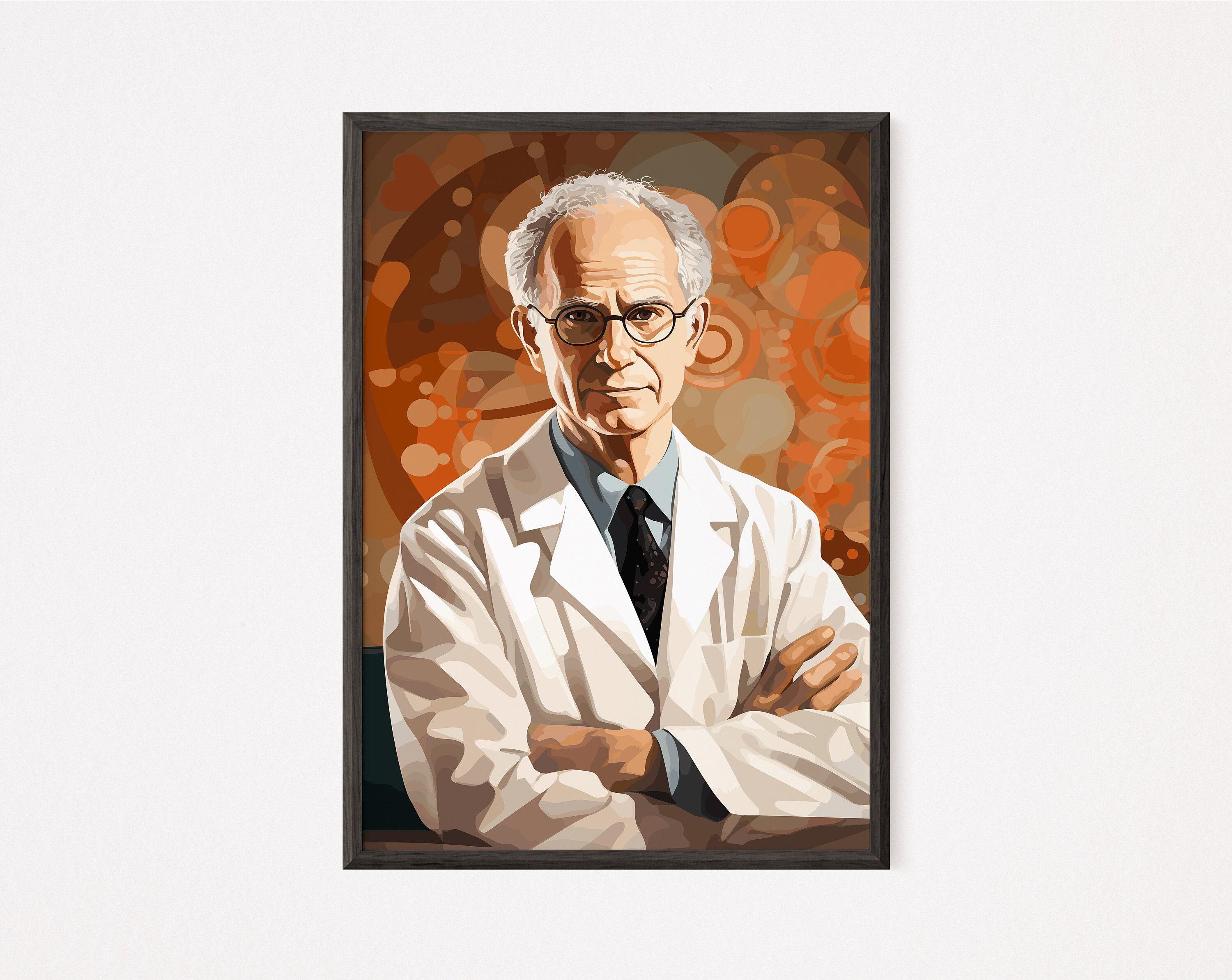 B.F. Skinner Art Deco Digital Print - Portrait of a Psychology Pioneer ...