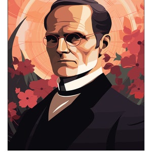 Gregor Mendel Genetics Poster - Digital Download Art | Biology Science ...
