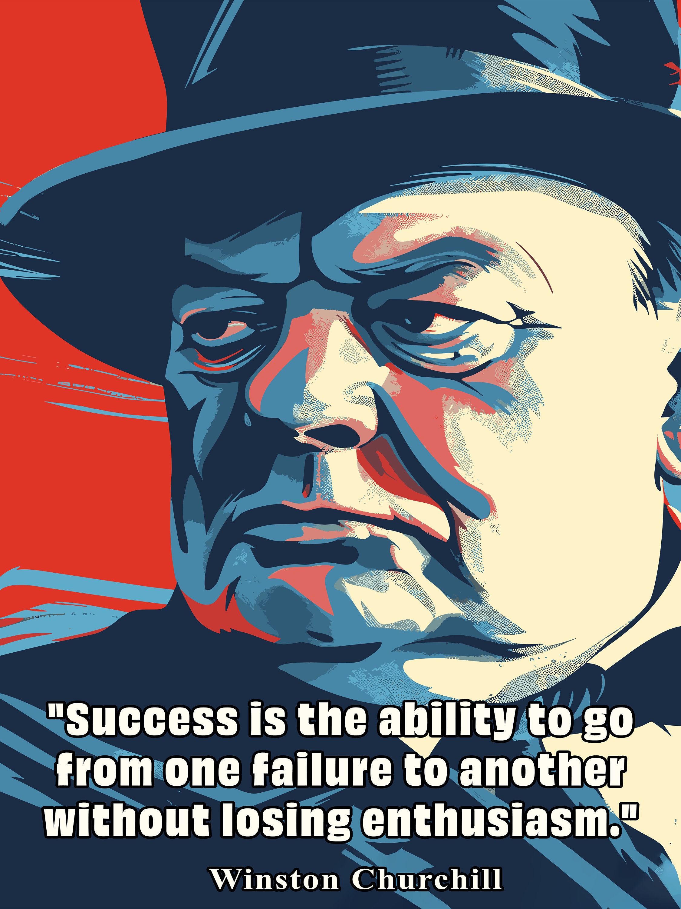 Winston Churchill - the History Icons - Empowering Poster, Classrooms ...