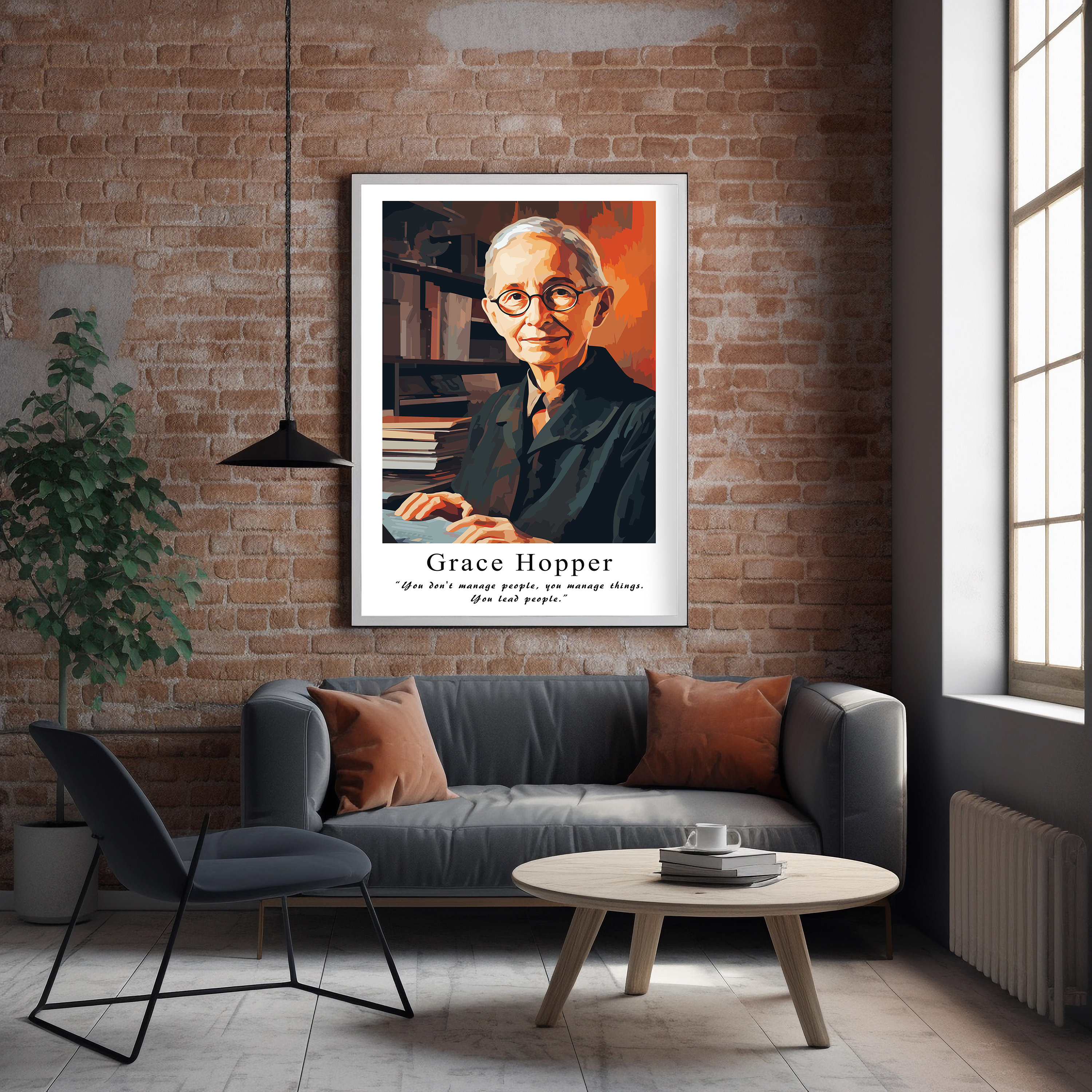 Grace Hopper Poster Inspiring Quote Digital Download for Tech ...