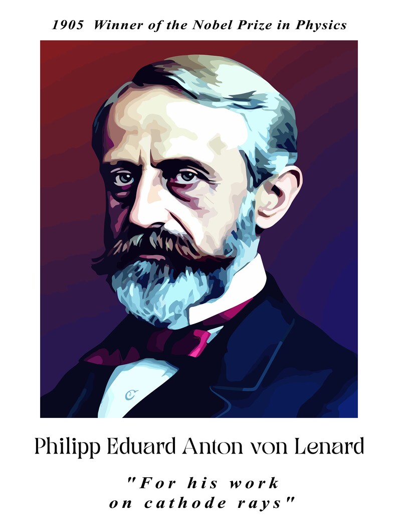 Philipp Eduard Anton Von Lenard: Nobel Physics - Digital Poster - Home ...