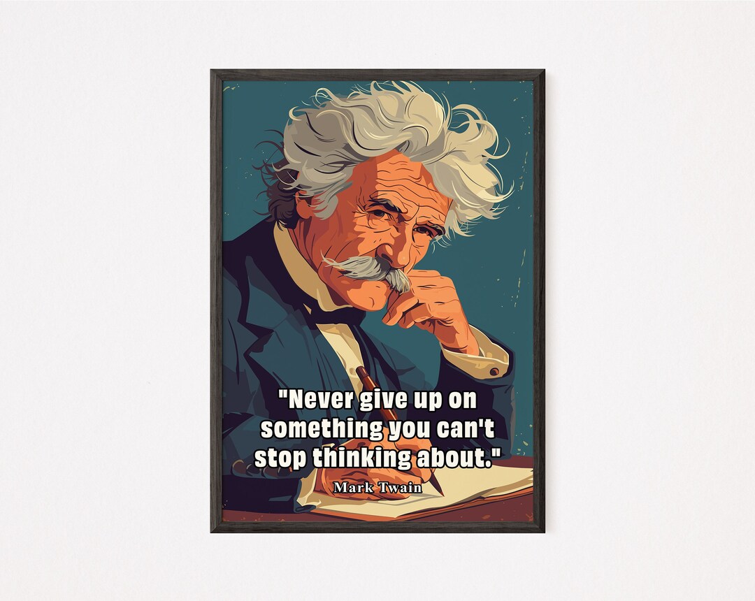 Mark Twain - the History Icons - Empowering Poster for Teenagers ...