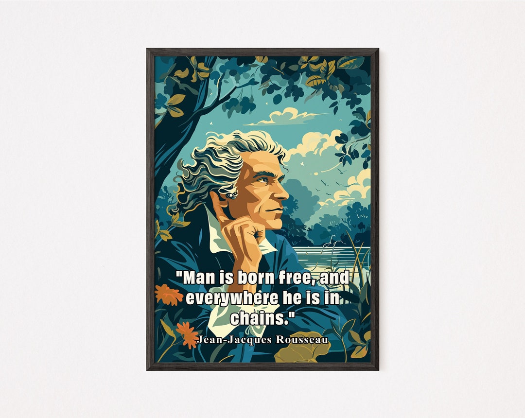 The History Icons Jean-jacques Rousseau Empowering Poster for Teenagers ...