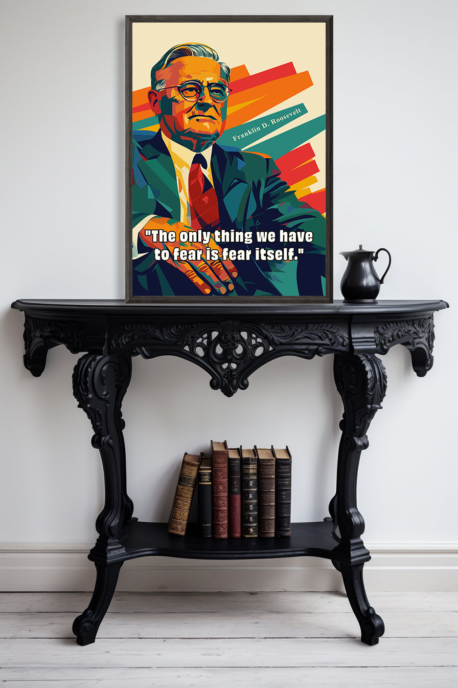 Franklin D. Roosevelt the History Icons Empowering Poster, Classrooms ...