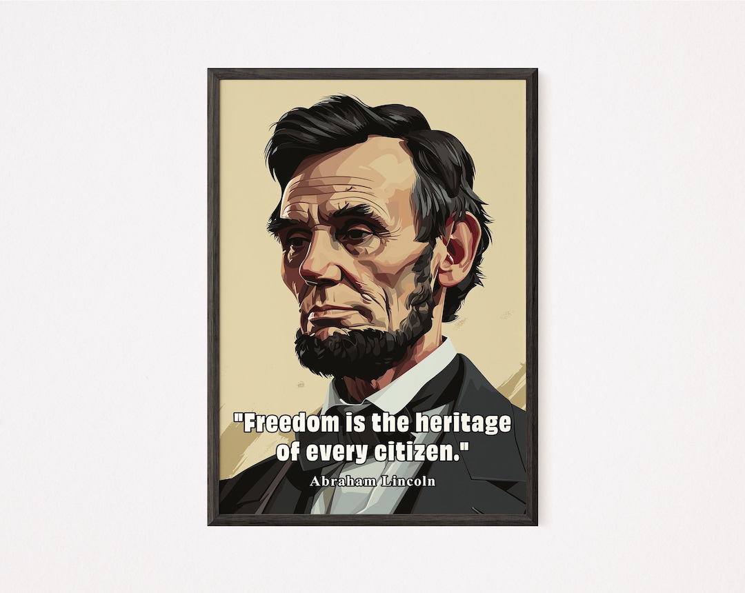 Abraham Lincoln - the History Icons - Empowering Poster for Teenagers ...