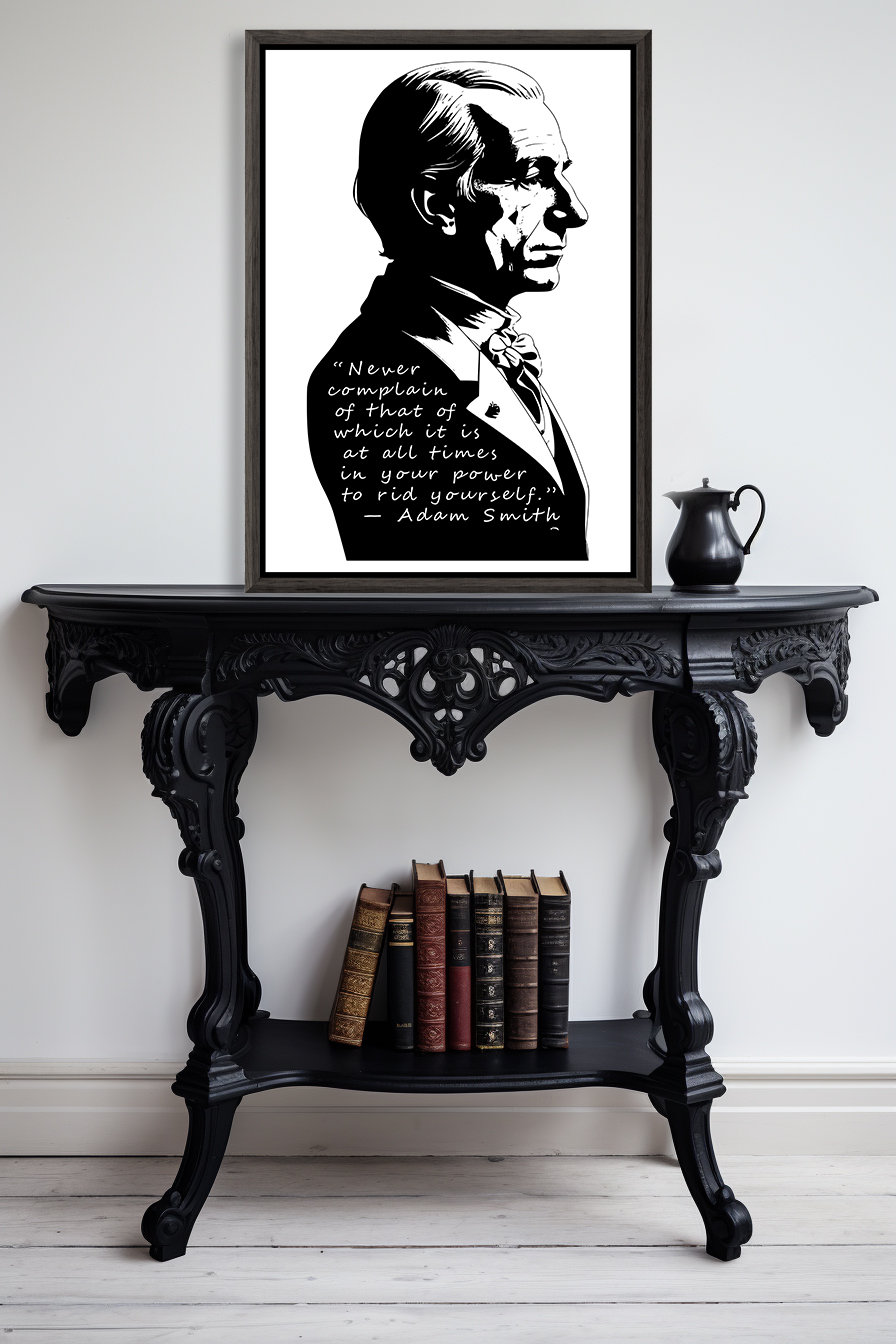 Adam Smith Quote Wall Art | Motivational Print | Digital Poster | Home ...