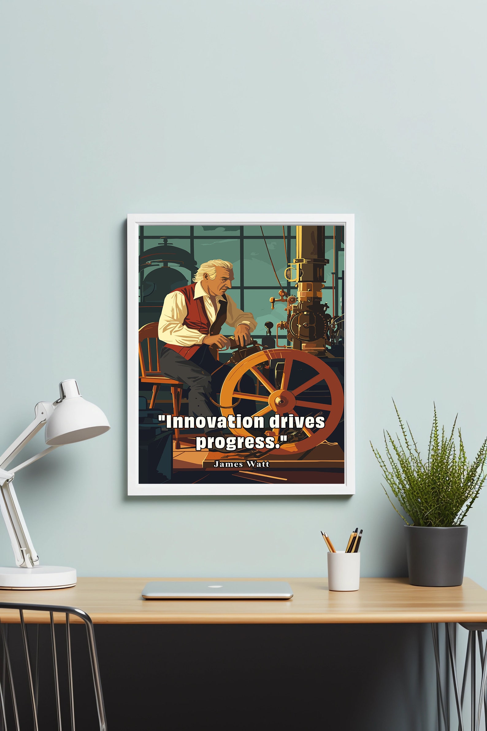 The History Icons James Watt Empowering Poster for Teenagers Classrooms ...