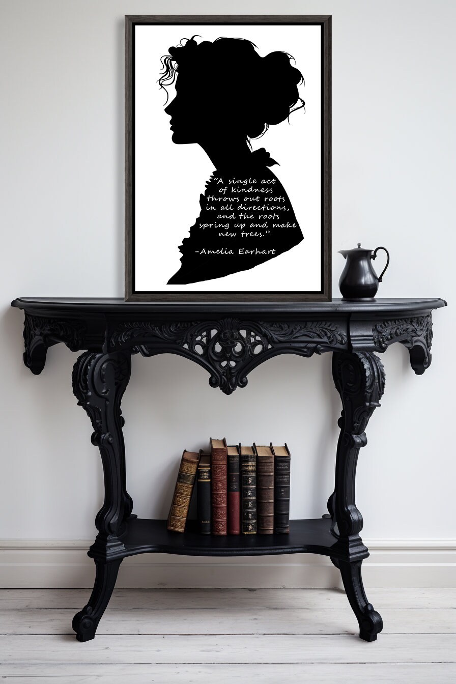 Amelia Earhart Quote Wall Art | Motivational Print | Digital Poster ...