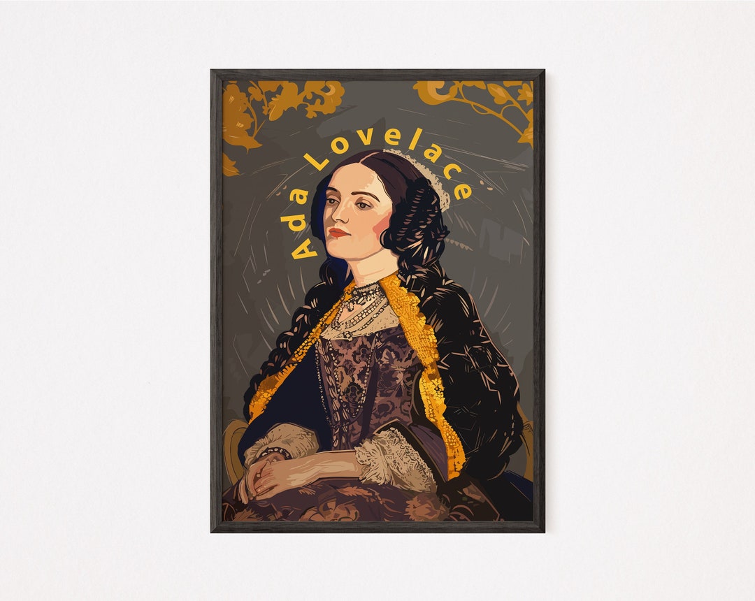 Ada Lovelace Art Deco Portrait | Women's in Science - Icon | Art Deco ...