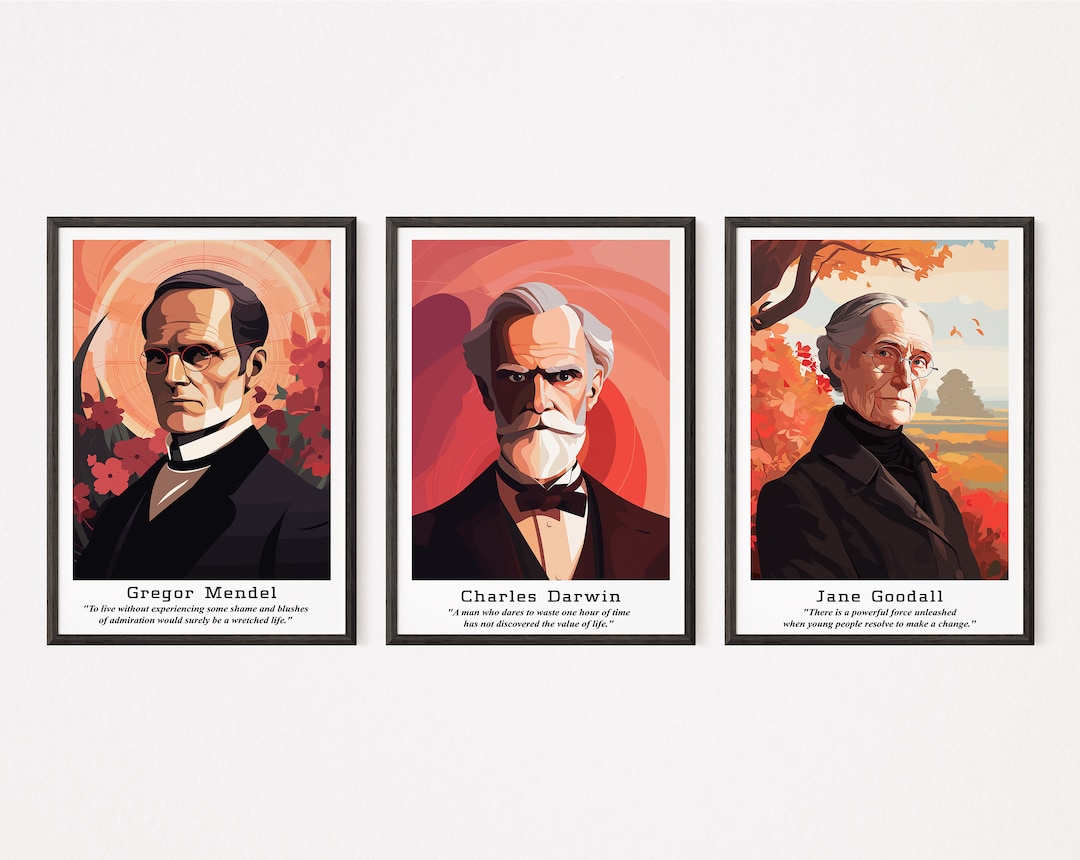 Legends of Biology: Charles Darwin, Gregor Mendel & Jane Goodell ...