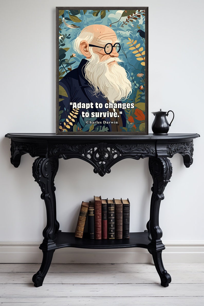 Charles Darwin - the History Icons - Empowering Poster for Teenagers ...