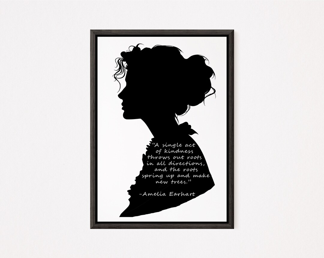 Amelia Earhart Quote Wall Art | Motivational Print | Digital Poster ...