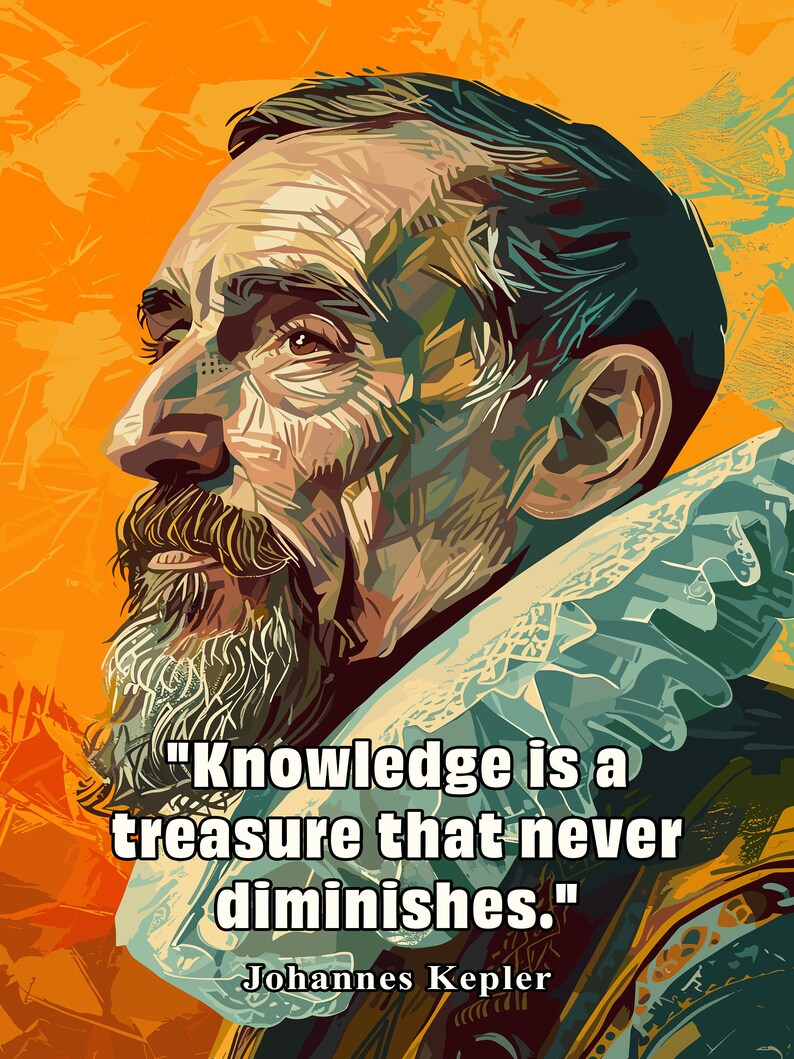 The History Icons - Johannes Kepler - Empowering Poster for Kids and ...